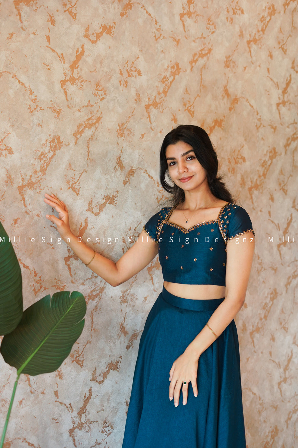 Skirt and Crop Top (MSD-058) – Millie Sign Designz